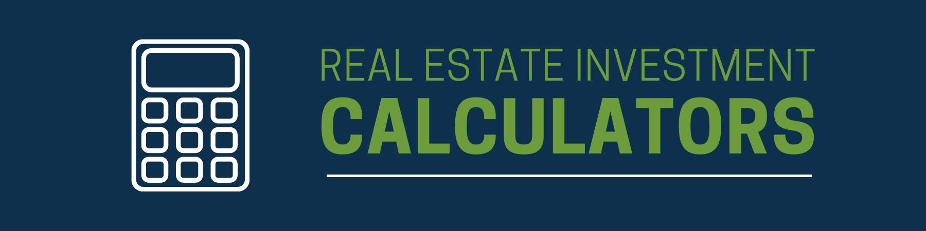 Calculators | Real Estate Education with Ken McElroy